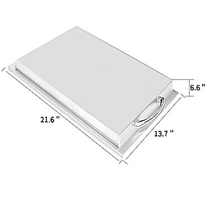 Stanbroil Outdoor Grill Drop-in Gas Single Side Grill Burner, Built-In Side Grill Burner for Natural Gas - Stainless Steel