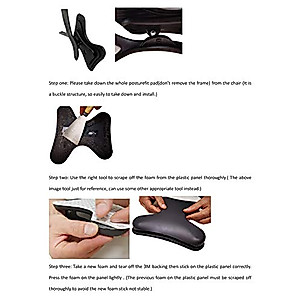 New Foam Pad Replacement for Herman Miller Classic Aeron Chair Posturefit Lumbar. Graphite/Black.