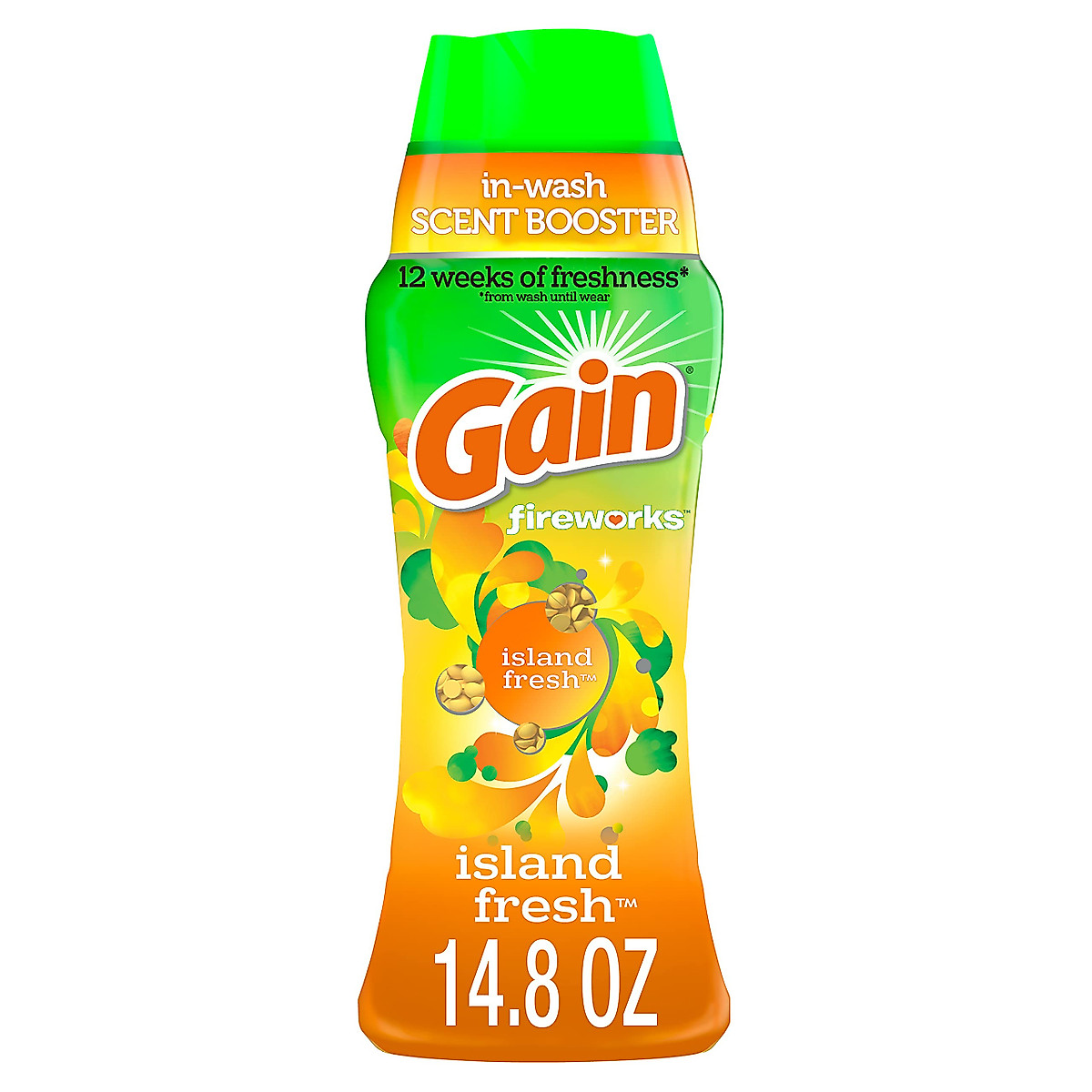 Gain Fireworks In-Wash Scent Booster, Island Fresh, 14.8 oz