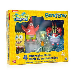Bend-EMS - Spongebob Squarepants - The Original Bendable, posable Actions Figures from The 90's are Back! Great Birthday Gifts for Kids, Boys, and Girls