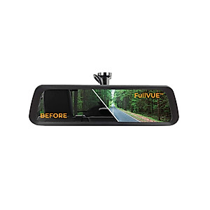 Brandmotion FVMR-8876V2 FullVUE Rear Camera Mirror System with Full HD Video Screen & 2-Channel DVR for Jeep Wrangler JL 2018+