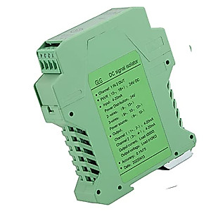 DC Conditioner, DC 24V DC Current Isolator Transmitter 4-20mA PLC Detect Conditioner(1 in 2 Out, 4-20mA to 4-20mA)