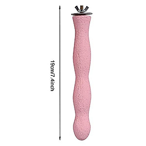 Bird Perch, Parrot Claw and Beak Frosted Grinding Bar Standing Stick Cage Toy for Parakeet African Grey Amazon Cockatoo Budgies Cockatiel(L)