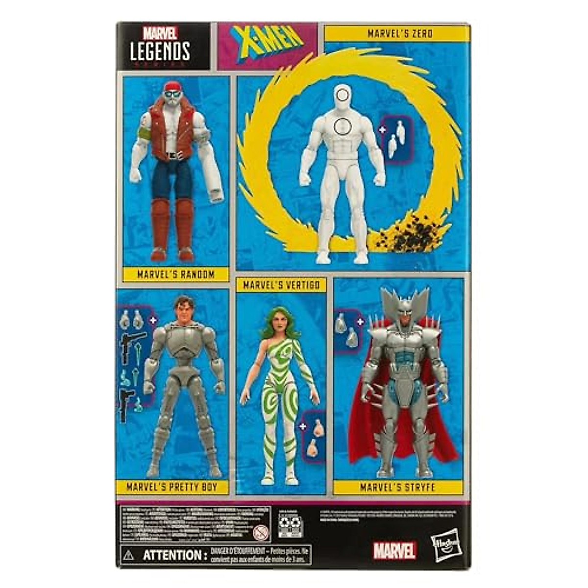 Marvel Hasbro Legends Series: X-Men Villains, 60th Anniversary Action Figure Set, 6 inch Action Figures,Multicolor