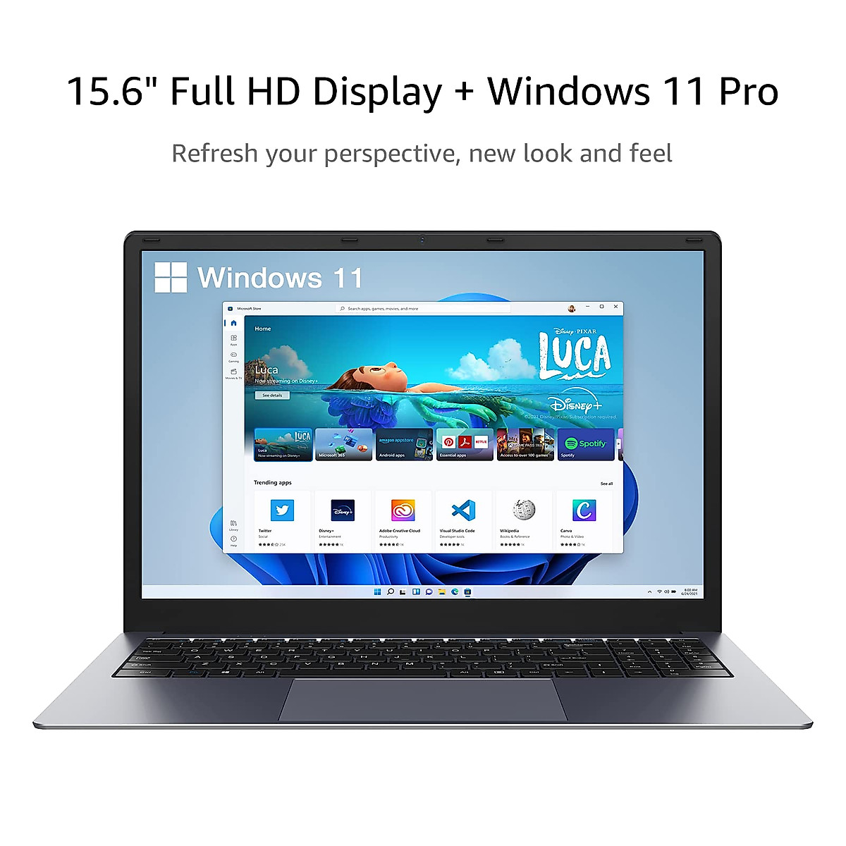 Tulasi 2023 New Laptop, 6GB RAM 256GB SSD Windows 11 Laptop, Intel Celeron J4005, 15.6 inch Full HD Display Laptop Computer, Support WiFi, Bluetooth, Long Battery Life, Expandable up to 1TB
