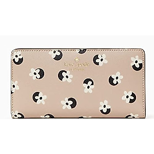 Kate Spade Tassle Charm White Floral Tote Bag Handbag & Wallet Set Neutral Multi