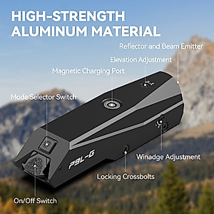 P9L-G Tactical Light Laser Combo - 1600 Lumens LED & Green Laser Sight for Picatinny Rails with Magnetic Charger and Momentary/Constant-on Switch