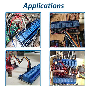 AEDIKO 2pcs 8 Channel Relay Module DC 12V Relay Module Board for DIY DSP AVR PIC ARM
