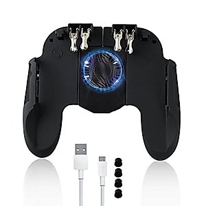 Six Finger Moible Controller Gamepad Free Fire L1 R1 Triggers PUGB Mobile Game Pad Grip Joystick For IPhone Android Phone