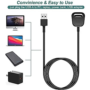 Charger for Fitbit Charge 4 & Fitbit Charge 3, Replacement Charging Cable Clip Cord Dock for Fitbit Charge 3 / Charge 4 Activity Tracker