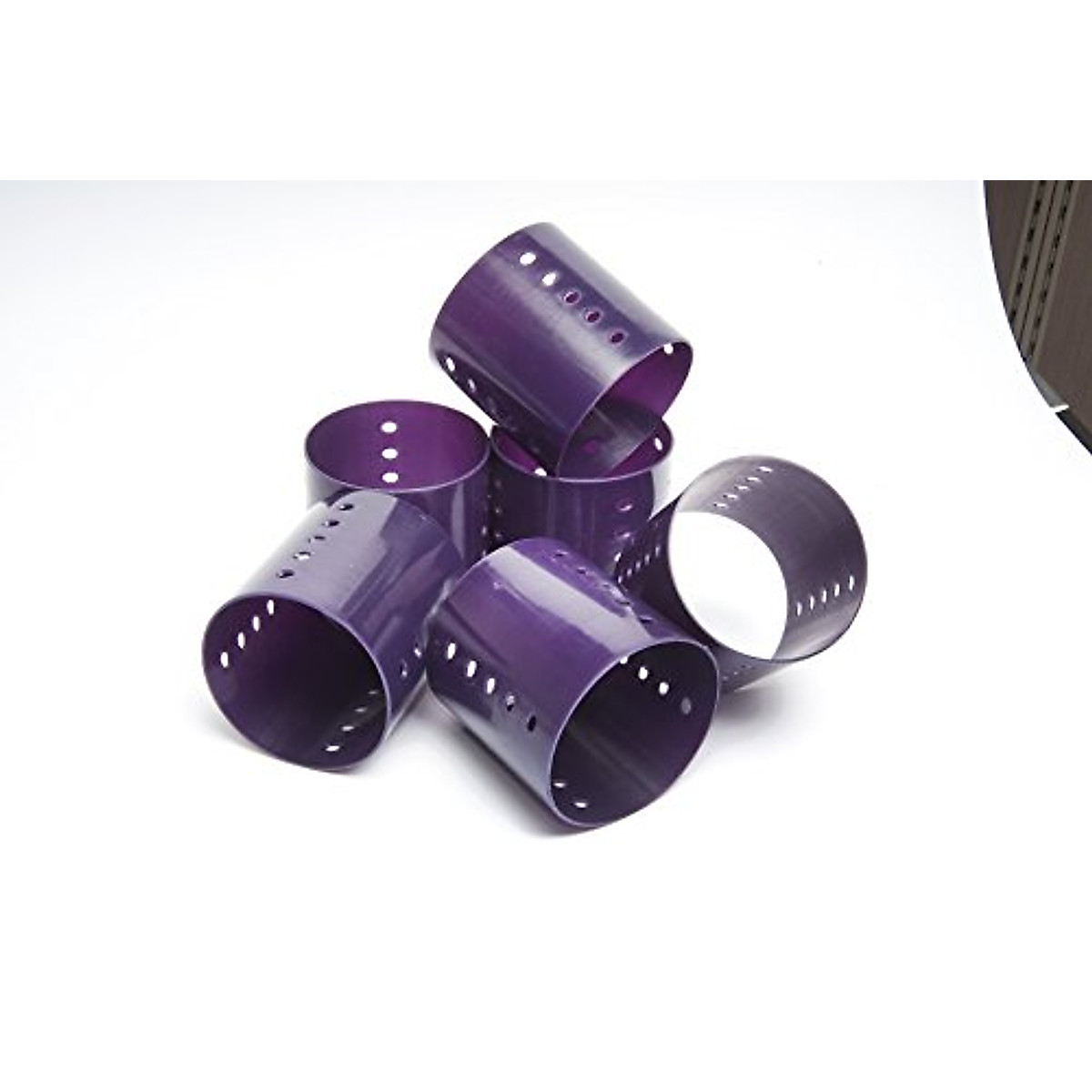 Diane Magnetic Rollers Pack of 6 Hair Rollers for Women and Girls Diameter 3 Inch Purple, 6 Count (Pack of 1)