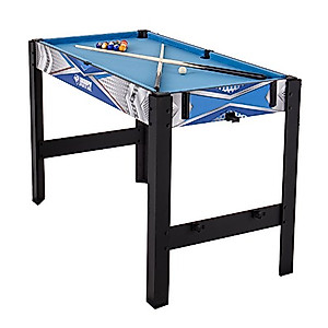 Triumph 13-in-1 Combo Game Table Includes Basketball, Table Tennis, Billiards, Push Hockey, Launch Football, Baseball, Tic-Tac-Toe, and Skee Bean Bag Toss