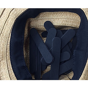 HYHP 20 Pieces Self-Adhesive Hat Size Reducer Hat Bands, Hat Sizing Tape Hat Size Reducing Tape for Women and Men (Black and White)