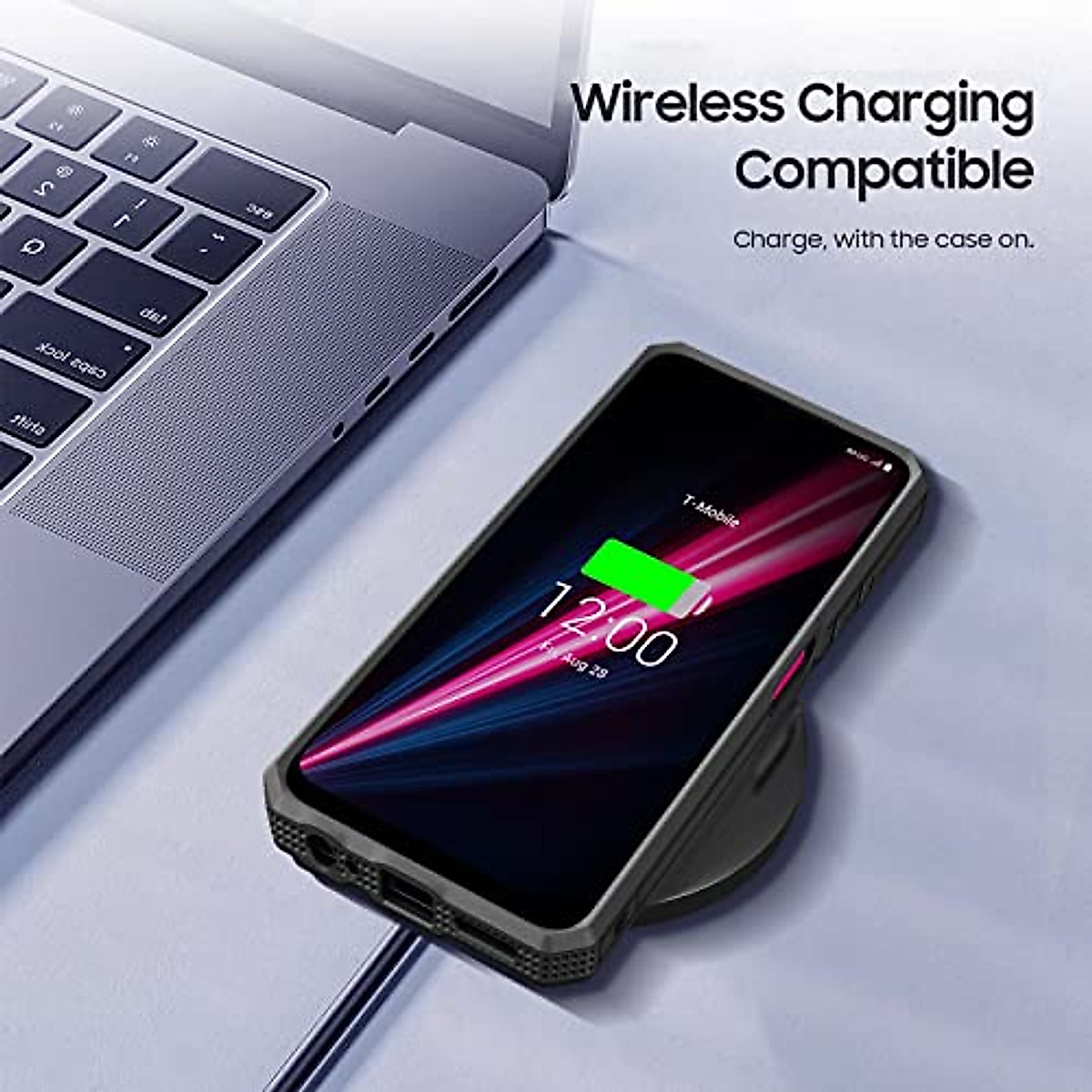 LEKEVO for REVVL 6 Pro 5G / REVVL 6X Pro 5G Case, with Screen Protector, Military Grade Drop Proof Dual Layer Heavy Duty Rugged Protective Phone Shell (Black)