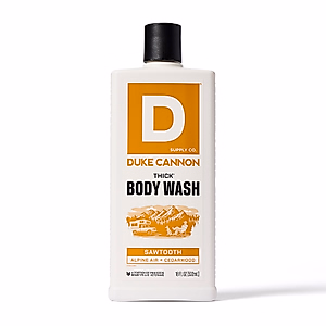 Duke Cannon Supply Co. THICK Body Wash - Accomplishment, Naval Supremacy, Productivity, Old Glory, 17.5 Fl Oz. (Old Variety 4 Pack)