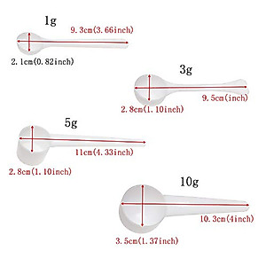 ONLYKXY 1/3/5/10g Measuring Spoons Coffee Protein Milk Powder Scoops Spoon Kitchen Tools