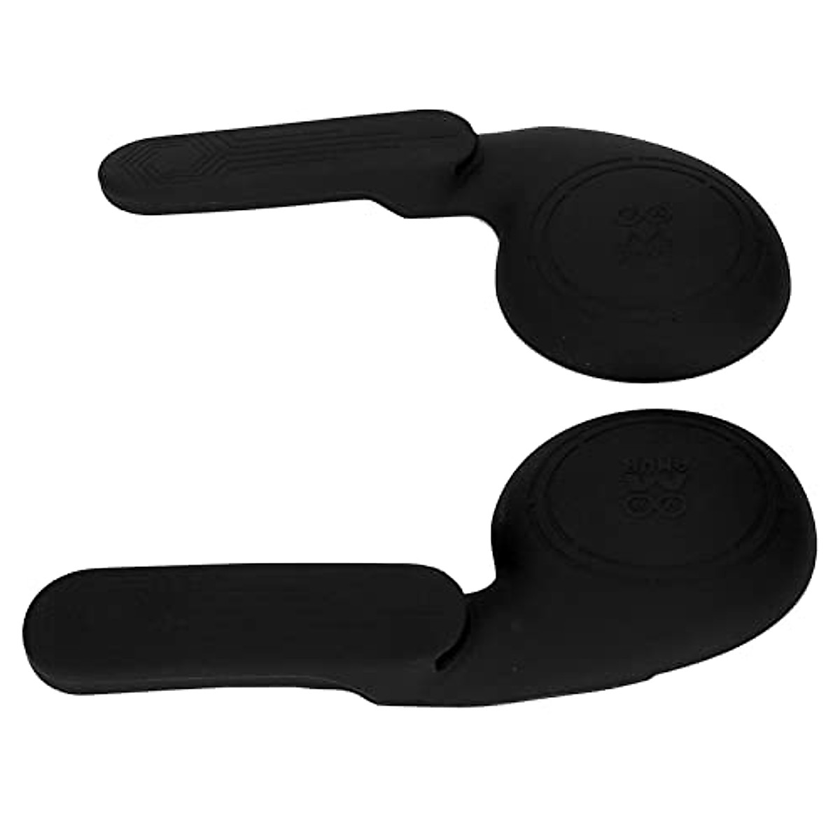 Replacement VR Silicone Earmuffs, Durable Silicone Earmuffs for Quest 2(Black)