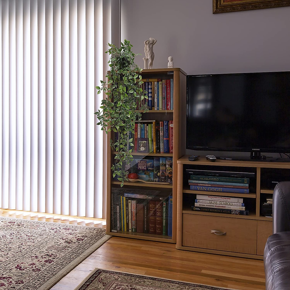 Mizii Artificial Hanging Plants,2 Pack 3ft Ivy Vine Fake Leaves Green Chain for Indoor Outdoor Wall Shelf Home Room Balcony Garden Wedding Decor