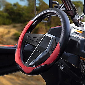 SHEJISI Golf Cart Steering Wheel Cover,13.5" to 14 inch UTV Steering Wheel Cover,Universal Fit for Club Car DS Precedent and Yamaha,13.5" Boat Steering Wheel Cover Non-Slip Comfortable (Fashion)