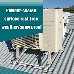 Daisypower Mini Split Roof Mount Bracket for Ductless Mini Split Air Conditioner Heat Pump Systems,Outdoor Adjustable Angle Rooftop Mounting Bracket Support Up to 7000-24000 Btu Condenser.