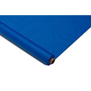 Premium Quality Plastic Table Cover Banquet Rolls 40" X 300' (Dark Blue)