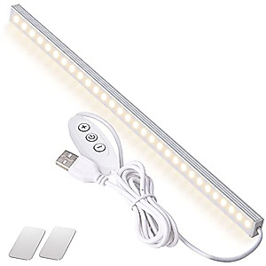 DWEPTU Under Cabinet Light Closet Lights Dimmable LED Stick on Lights Under Counter Light Fixtures with USB Powered LED Light Bar for Room Under Counter Lighting Work Tables Student Dormitory