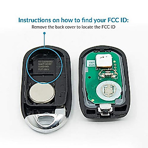 Keyless2Go Replacement for 5 Button Proximity Smart Key Buick Enclave HYQ4EA 13521090