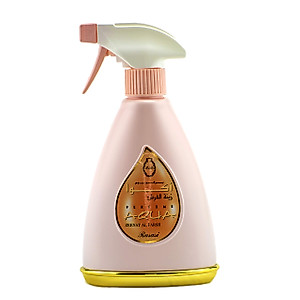 Rasasi Aqua Collection by Rasasi Air Fresheners - 375ML (12.07 oz) Auqa Afrah, Auqa Azamah, Auqa Batool, Auqa Bushra,Auqa Kausar,Auqa Masarrah,Auqa Raneem & Auqa Zeenath. (Zeenath)