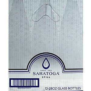 Saratoga Natural Spring Water - 28 oz. (Non-Carbonated, Pack of 12)