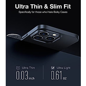 TORRAS Magnetic Slim Designed for iPhone 12 Pro Case/iPhone 12 Case Ultra Thin Durable Protection Hard Silky Matte Finish iPhone 12 MagSafe Case 6.1'', Graphite Black