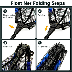 MoiShow Fishing Tackle Backpack Storage Bag Standard(14.9 * 9.4 * 5.1in),Floating Fishing Net for Freshwater or Saltwater