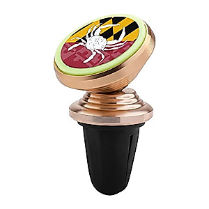 Maryland Flag Crab Magnetic Phone Holder for Car Air Vent Holder Clip Compatible with All Smartphones & Tablets