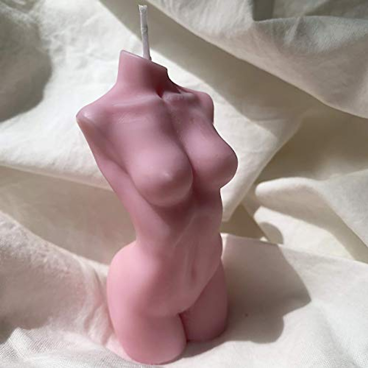 Scented Woman Torso Candle | Gardenia Tuberose | 100% Natural Soy Wax | Gifts for Women or Men | Hand Poured Aromatherapy Candles for Home || Handmade in the USA