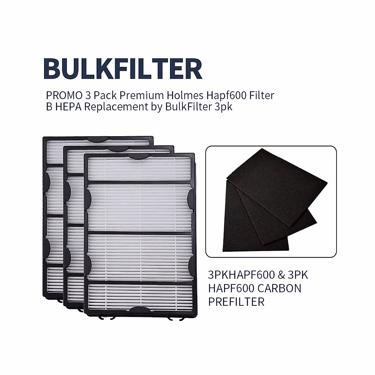 HEPA Air Purifier Filter Replacement Filter B for Holmes Hapf600