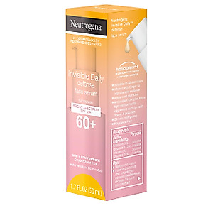 Neutrogena Invisible Daily Defense Face Serum with Broad Spectrum SPF 60+, 1.7 fl. oz 1 ea (Pack of 3) Product Name