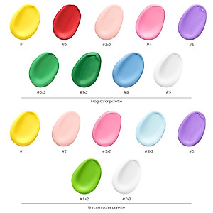 Arteza Kids Paint by Numbers Kit, 10" x 10", Pre-Printed Fairytale Canvas Painting Kit with 2 Canvases, 24 Acrylic Paint Pots, 3 Paintbrushes, Art Supplies for Developing Hand-Eye Coordination, Frog