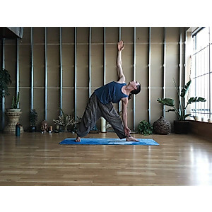 Hot bikram yoga mat for hot yoga - yoga mats with beautiful designs - eco rubber yoga mat non slip, thin, eco-friendly and long hot yoga mat - perfect sweat proof yoga mat for professional yogis