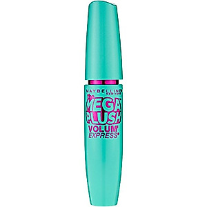Maybelline New York Volume Express Mega Plush Washable Mascara, Brownish Black, 0.3 Fluid Ounce