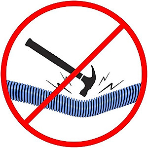 Poolmaster 33430 Heavy Duty In-Ground Pool Vacuum Hose With Swivel Cuff, Made in the USA, 1-1/2-Inch by 30-Feet