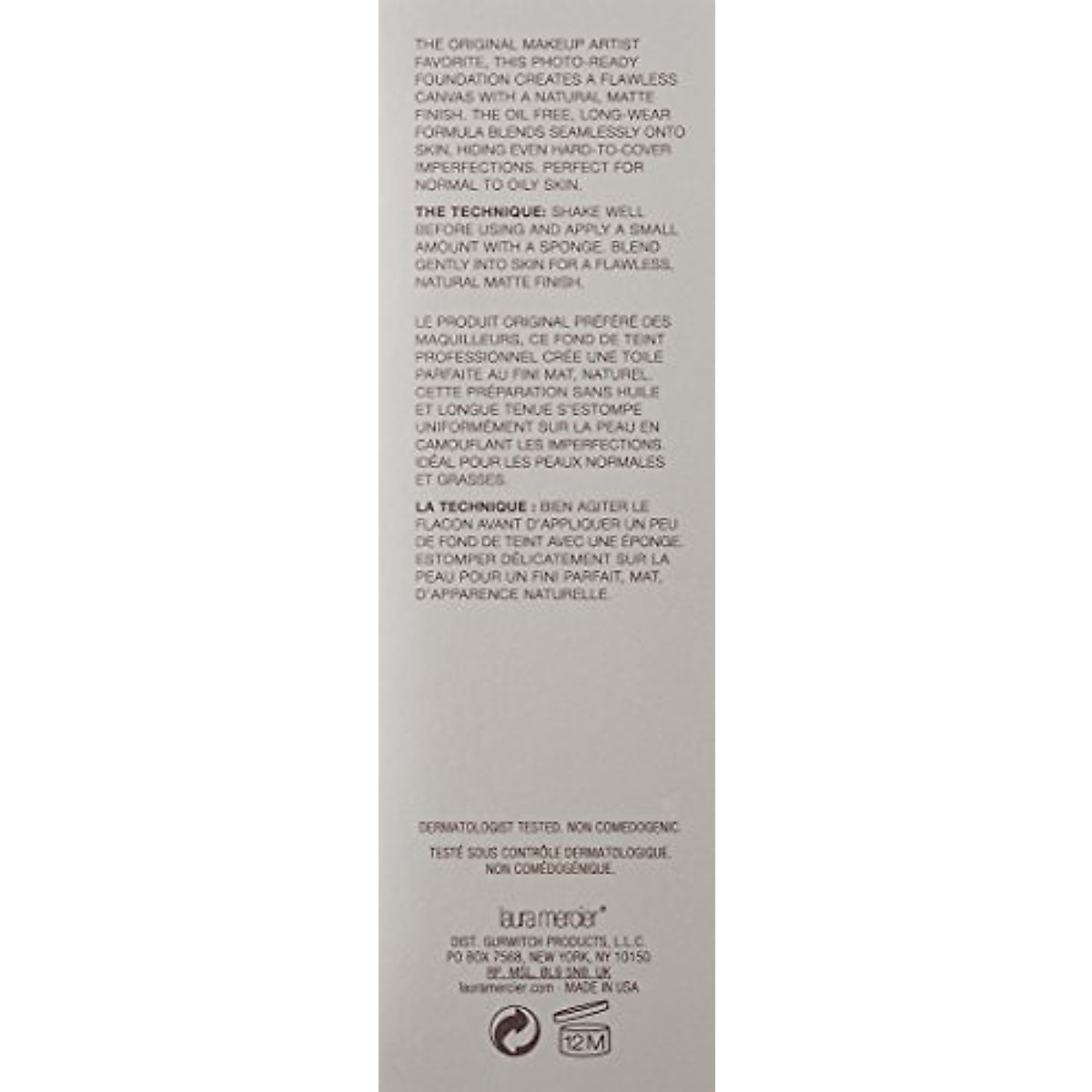 Laura Mercier Silk Creme Oil-free Photo Edition for WoMen, Foundation, Ecru, 1 Ounce