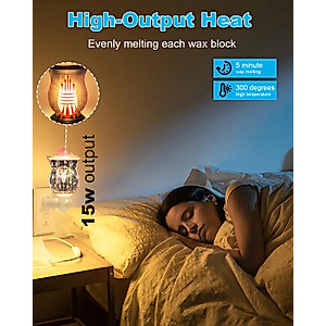 OuuKoo Salt Lamp Bulbs - 15 Watt Light Bulbs for Scentsy Wax Warmer - C7 Replacement Bulbs for Plug in Wax Diffuser- Warmwhite - Dimmable,15 Packs