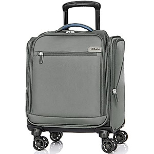 VERAGE Carry On Underseat Luggage with Wheels & USB Port, Wheeled Spinner Bag Carry-on Luggages for Airlines, Lightweight Suitcase Men Women, Pilots and Crew (14-Inch Plus)