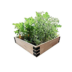 16 Pieces Raised Garden Bed Corner Brackets, Black Metal Rectangular Patio Planter Fixing Brace with Tapping Screw for Connect and Fix Flower Box, Rolling Planter