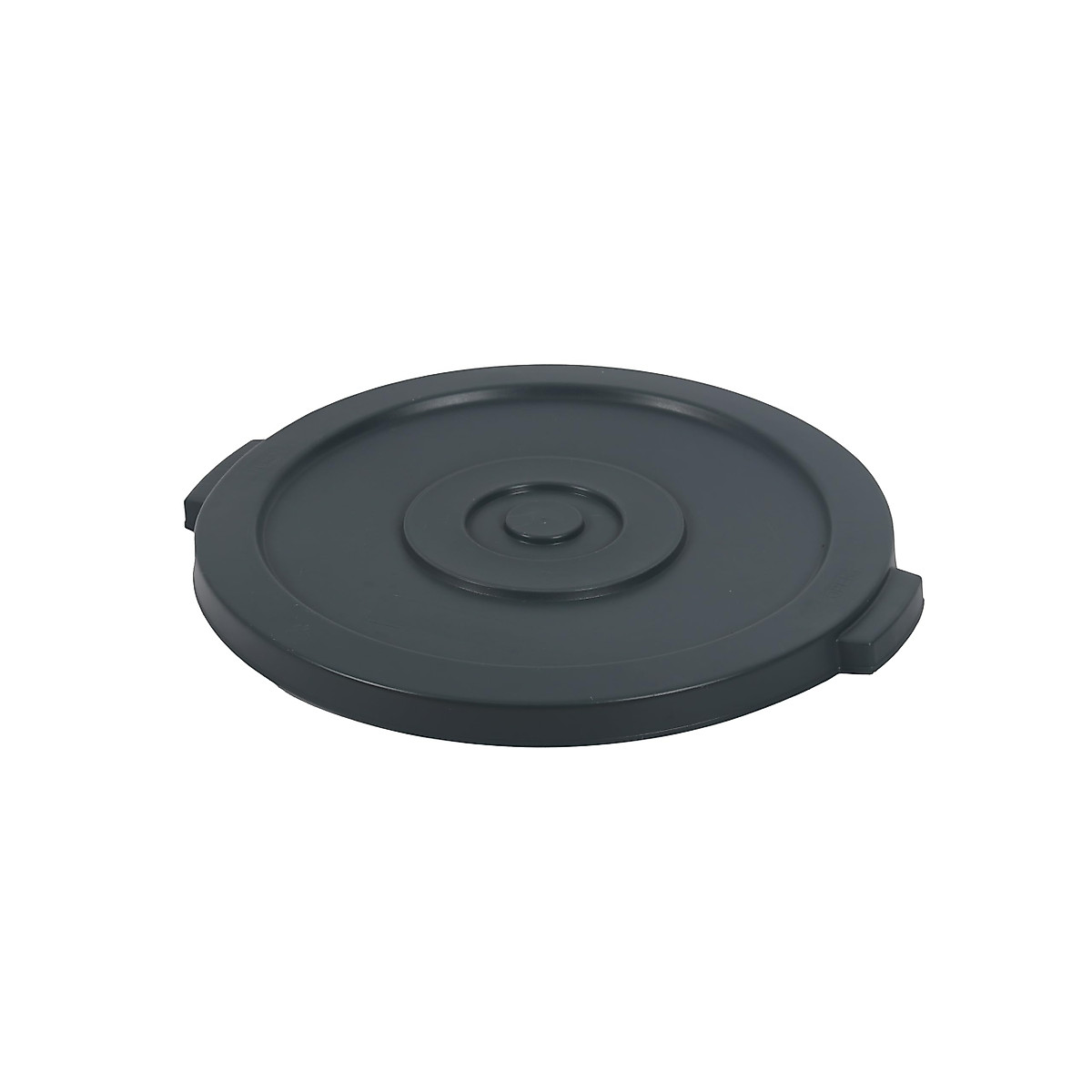 Round Trash Can Lid, Compatible with 32 Gallon Wastebasket Garbage Can, Gray Plastic