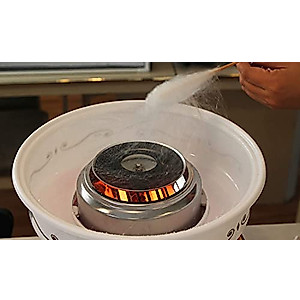 SHENGANG Cotton Candy Cart Classic Sugar Machine Candy Maker Home-Made DIY for Kids and Adults at Home Party Venues School Birthday Pink Pull-Cart-Style,D