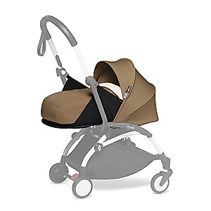 BABYZEN YOYO 0+ Newborn Pack, Toffee - Includes Mattress, Canopy, Head Support & Foot Cover - Requires YOYO2 Frame (Sold Separately)