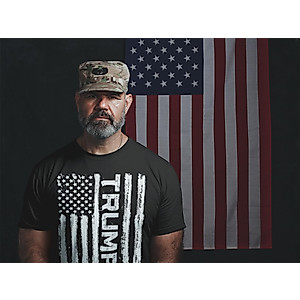 shop4ever® Trump Flag 2024 T-Shirt Large Black 0