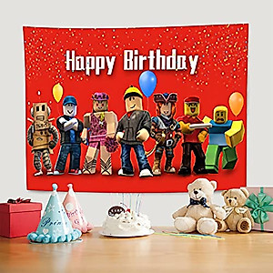 Robot Themed Birthday Party Supplies Vinyl Robot Backdrop Photography Tapestry Perfect Party Decoration for Boys and Girls 5x3ft
