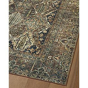 Loloi Magnolia Home by Joanna Gaines x Banks Spice/Blue 7'-6" x 9'-6" Area Rug