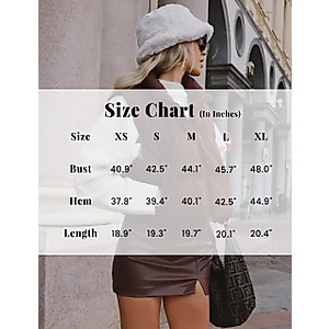 UANEO Womens Cropped Puffer Vest Zip Up Stand Collar Sleeveless Padded Cropped Vest (Brown-M)